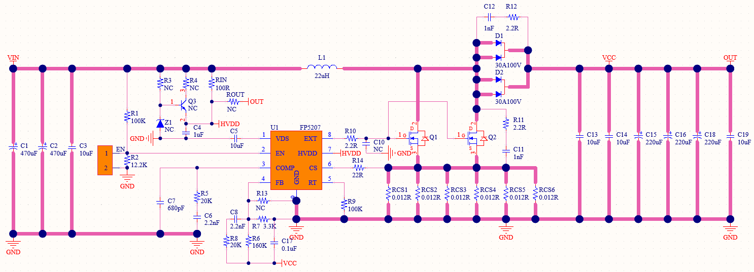 做一款大功率boost升压电源IC FP5207：15V升压60V 240W_升压ic-CSDN博客