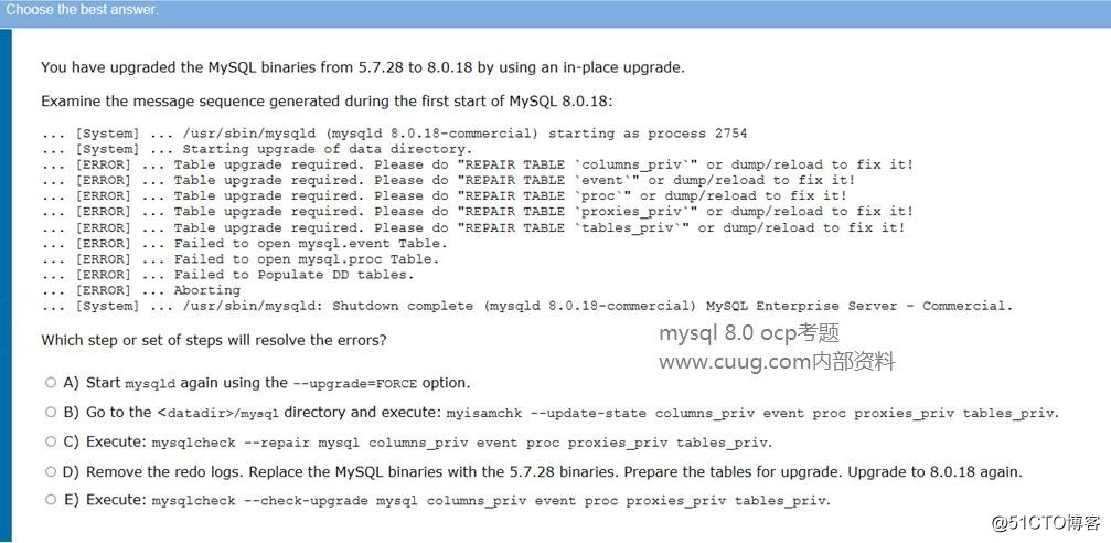 Mysql 1z0 MySQL 8 OCP 1Z0 908 11 CSDN 