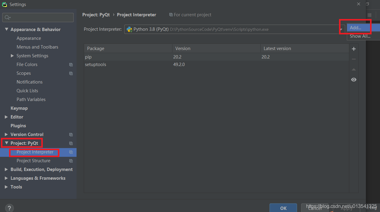 Pyqt5 configuration and common problems in Anaconda+pycharm environment - Programmer Sought
