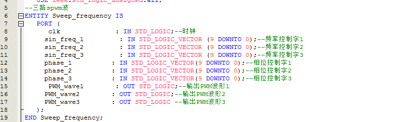 SPWM发生器VHDL正弦波脉宽调制频率相位可调仿真代码下载_quartusspwm脉宽-CSDN博客