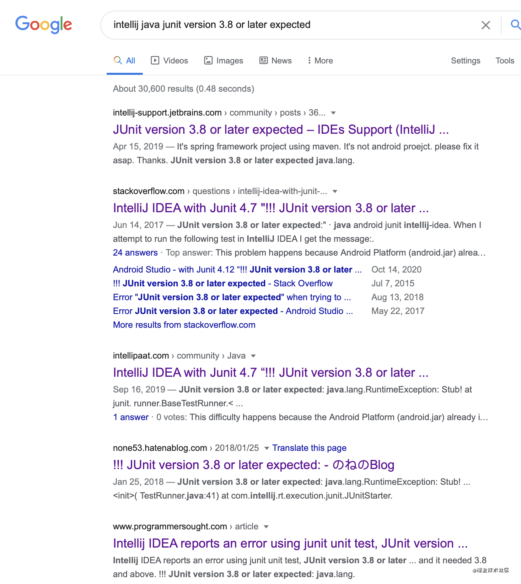 IDEA 运行 Junit 测试用例报 !!! JUnit version 3.8 or later expected 错误_!!! junit version 3.8 or later ...