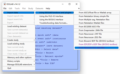 睁眼和闭眼时的脑电数据处理-EEGLAB预处理_eeglab的bdf文件处理-CSDN博客