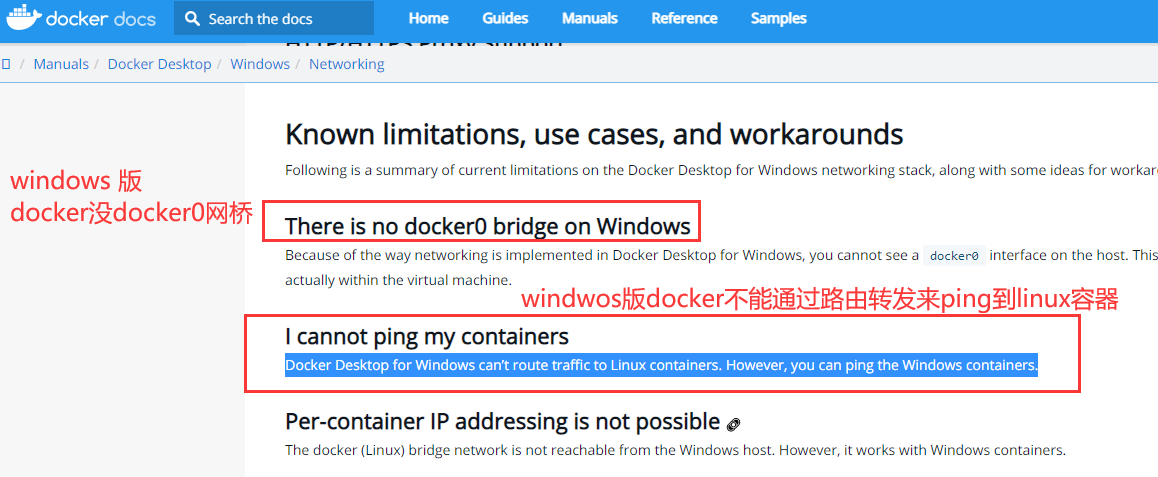 windows版docker宿主机ping容器ping不通的坑_windows ping不通docker-CSDN博客