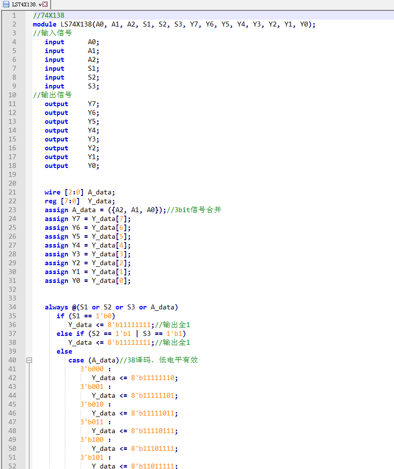 常用74系列芯片代码设计verilog代码quartus仿真用quartus仿真74ls85 Csdn博客