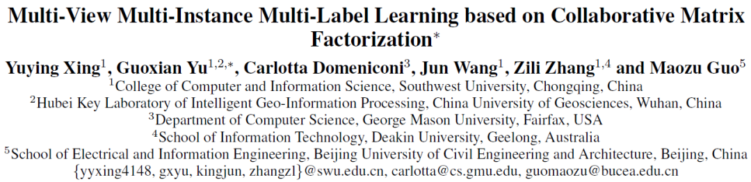 【论文解读】多视图多示例多标签的协同矩阵分解-CSDN博客