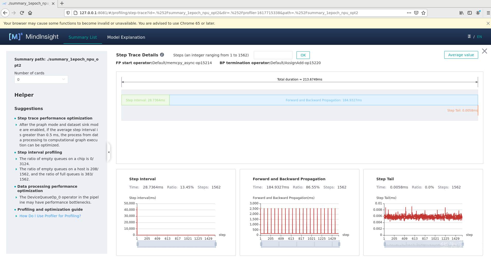 MindSpore:【mindinsight】【Profiler】用execution_time推导出来的训练耗时远小于真实的耗时 ...