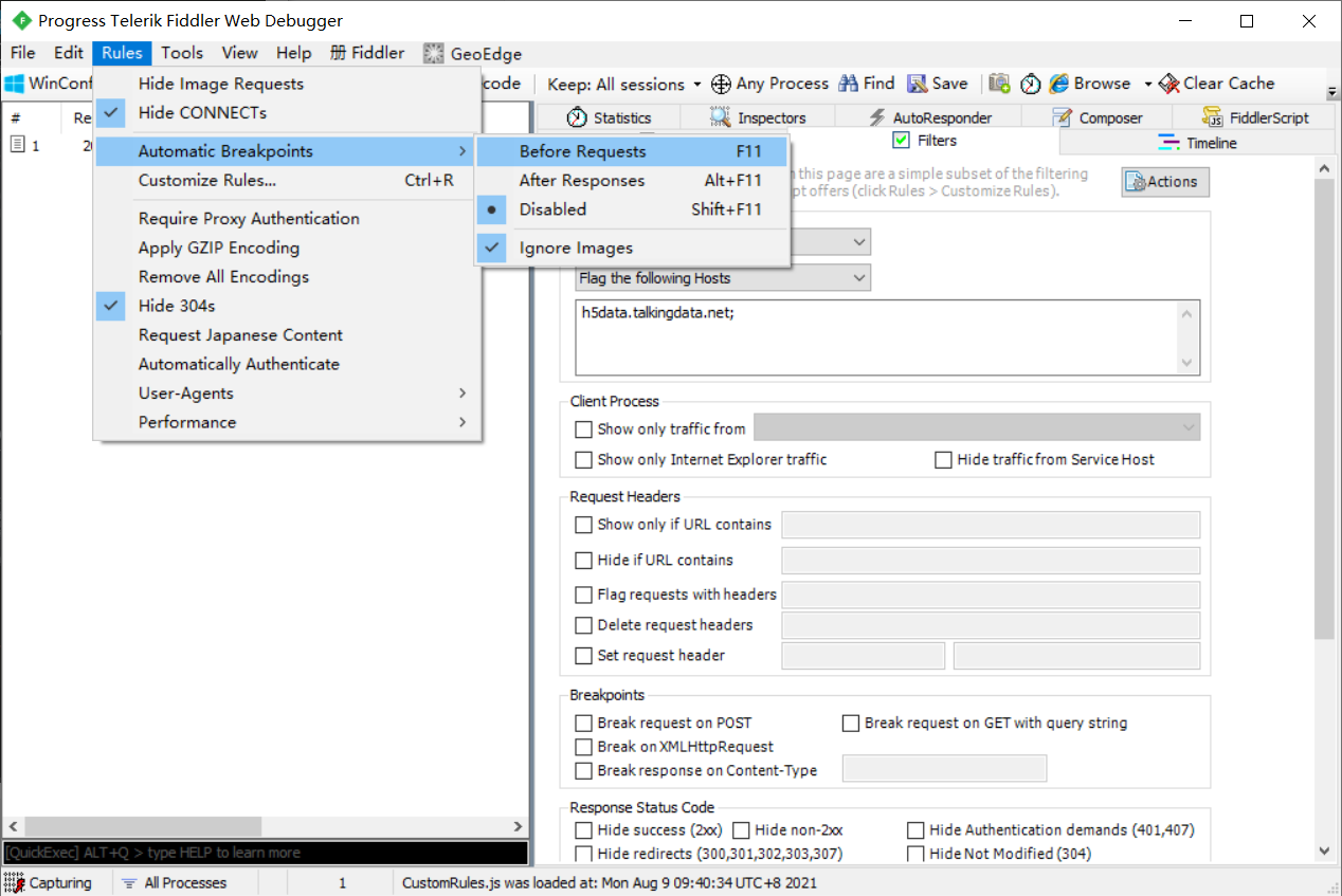 Fiddler抓包工具详解(四)（断点设置+弱网测试）_bpafter断点例子-CSDN博客