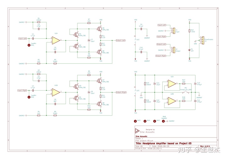 【P05】小巧简单的 OP+ClassAB 低压供电耳放_daveswong的博客-CSDN博客
