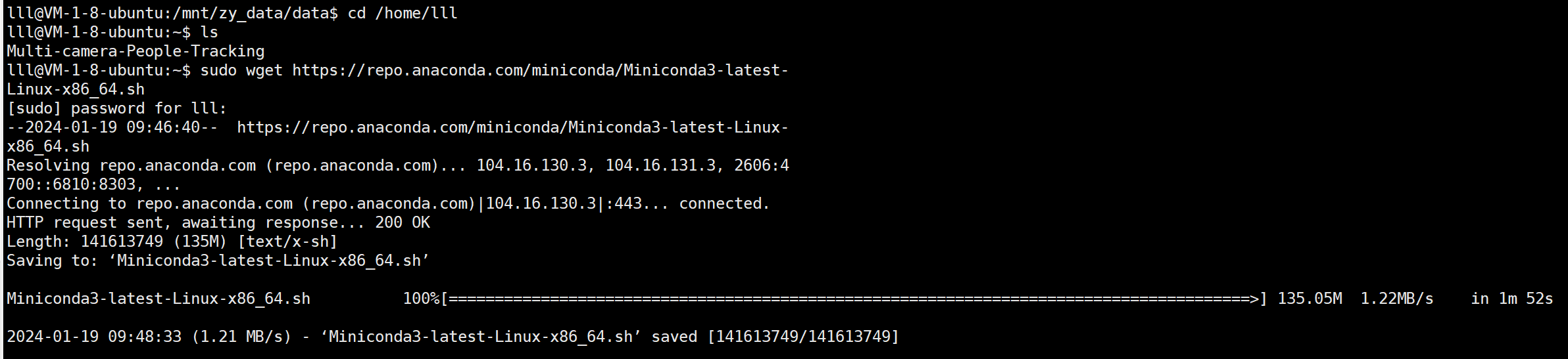 安装miniconda(linux,xshell)_linux 命令行 minconda-CSDN博客