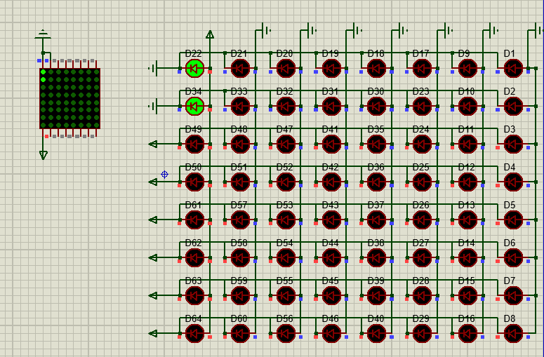 51单片机 8*8LED点阵（入门教学）_8*8led点阵电路原理图-CSDN博客