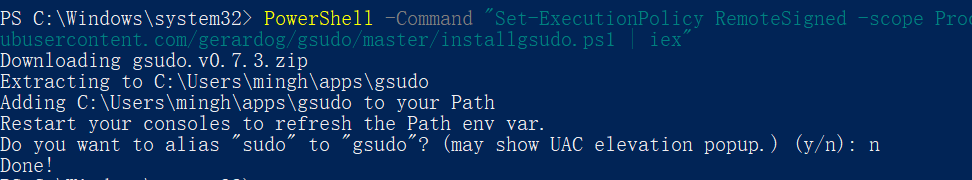 windows terminal使用管理员权限打开_gsudo-CSDN博客