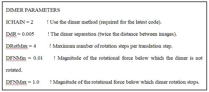 VASP实用教程：过渡态计算-Dimer方法_过渡态 继续算-CSDN博客