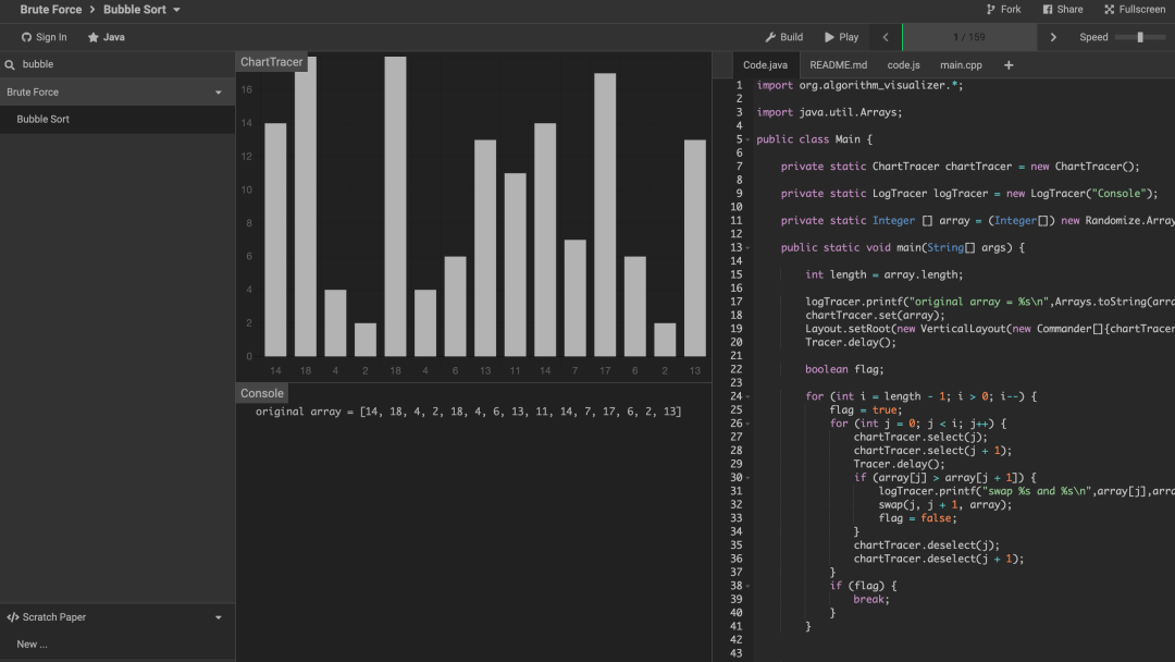 JAVA可视化算法演示_轻松学算法的秘密！可视化算法网站汇总！(附动图)-CSDN博客