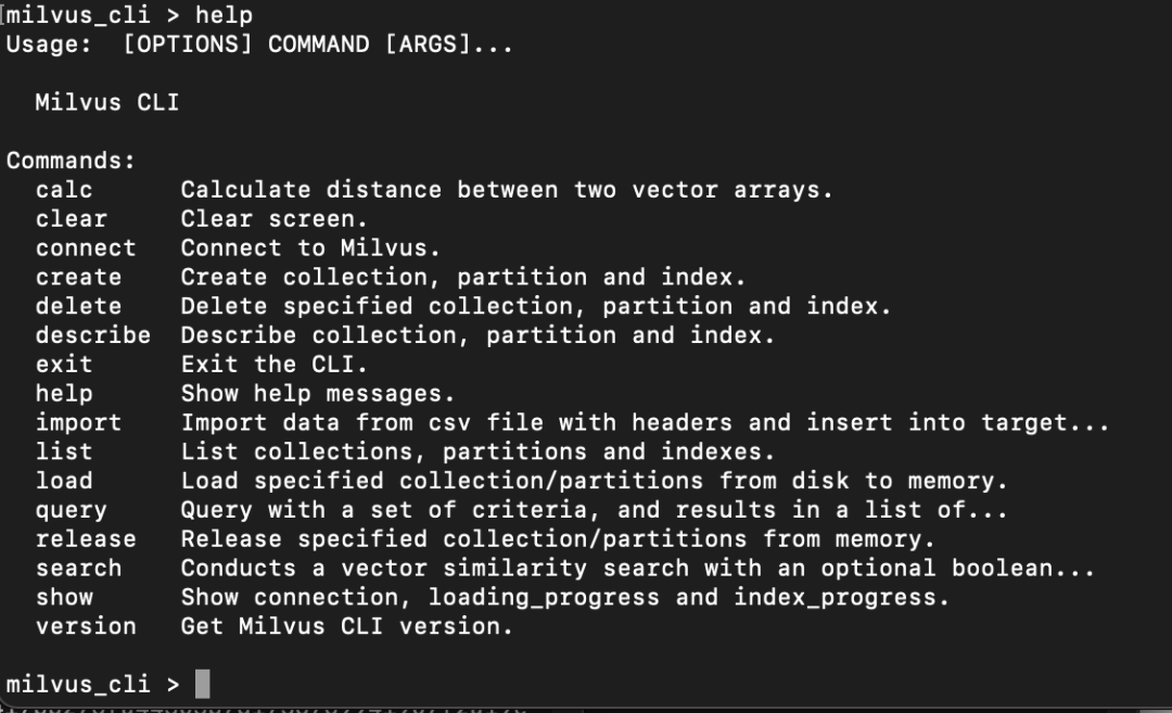 神器来袭，手把手教你使用 Milvus_cli_milvus教程-CSDN博客