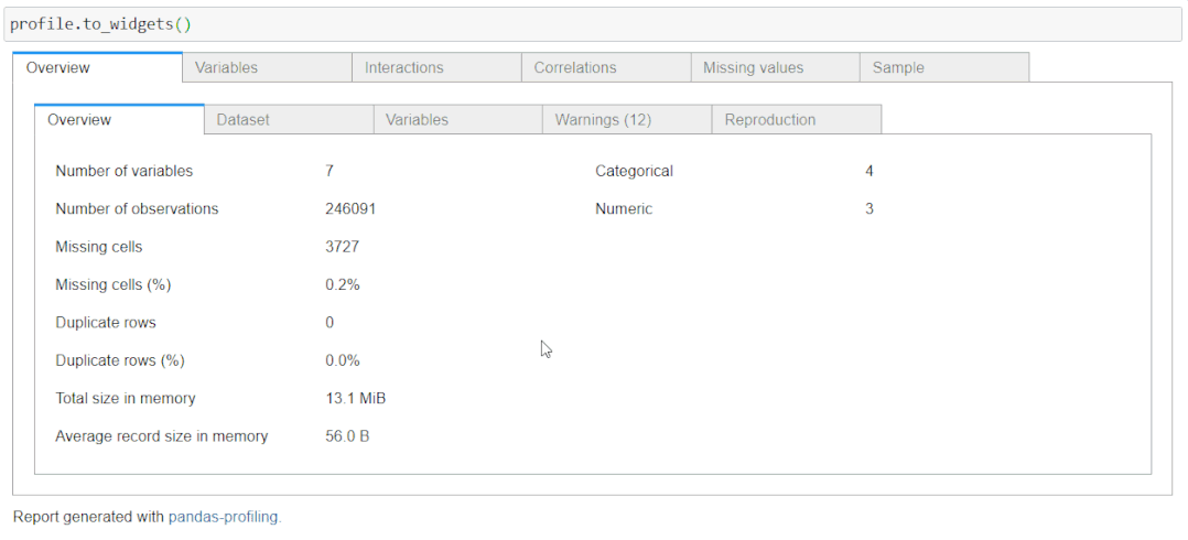 【Python】Pandas profiling 生成报告并部署的一站式解决方案-CSDN博客