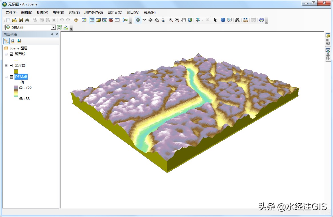 如何使用ArcScene制作有“底座“的三维模型-CSDN博客