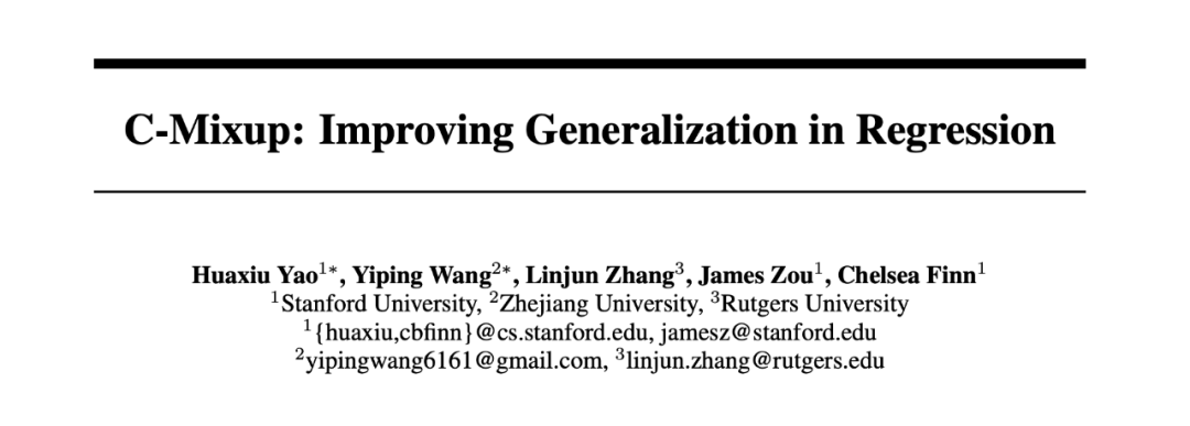 NeurIPS 2022 | C-mixup：扩展mixup提高回归任务的模型泛化性-CSDN博客