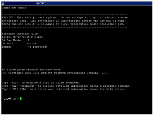 How to Physically Reset Blade in HP C7000 Chassis through Onboard Administrator CLI?-CSDN博客