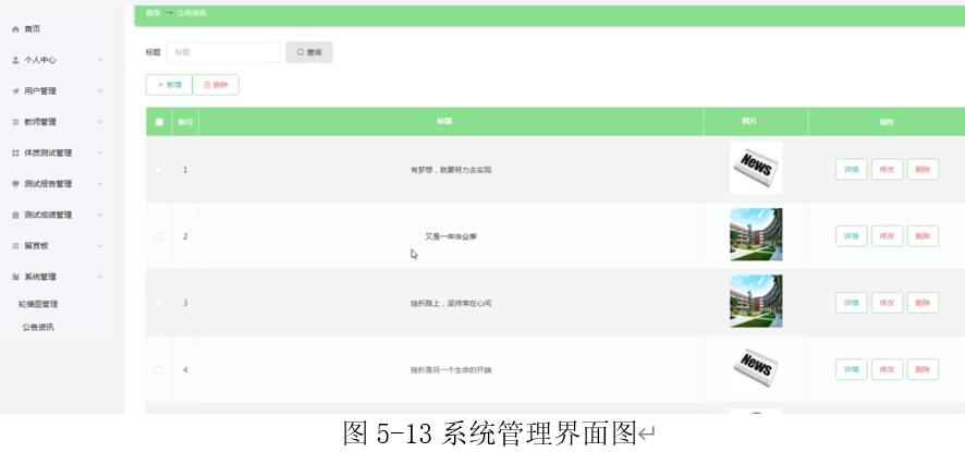 27大学生体质测试管理系统的设计与实现springboot Mysqljava Bs结构可运行源码数据库设计文档基于java大学生体质测试管理系统 Csdn博客