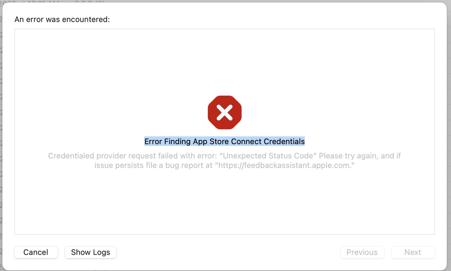 Error Finding App Store Connect Credentials-CSDN博客