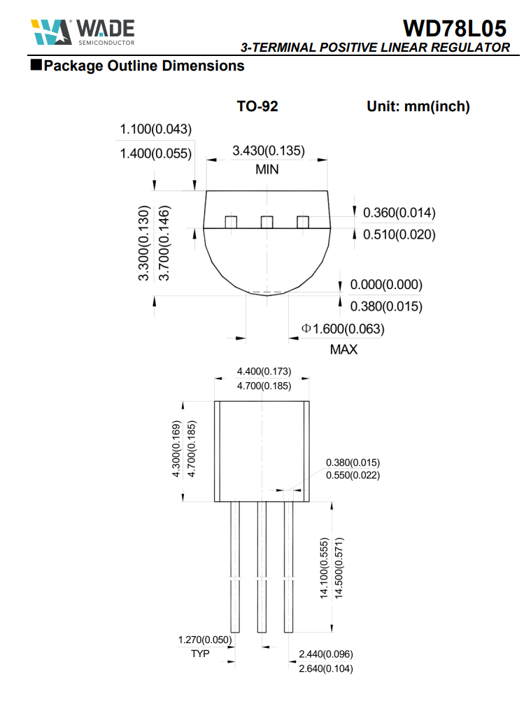 维得78L05芯片基本资料参考手册_78l05芯片资料-CSDN博客