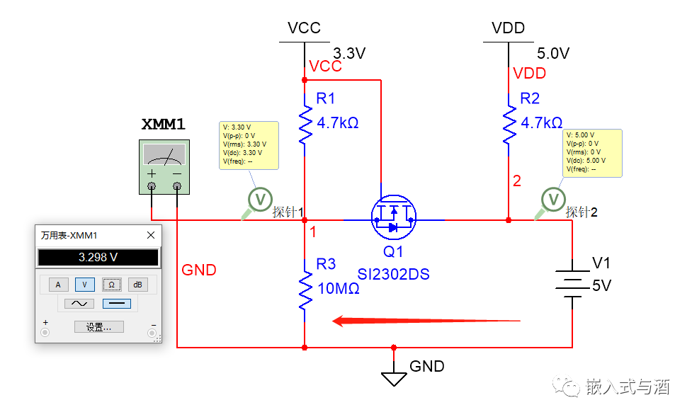 3.3V和5V双向电平转换电路_3.3v转5v电平转换电路-CSDN博客