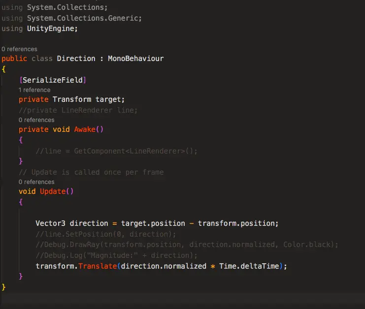 Unity C# 初学者教程 | 如何在 3D 中计算方向和距离_unity 两点之间方向-CSDN博客