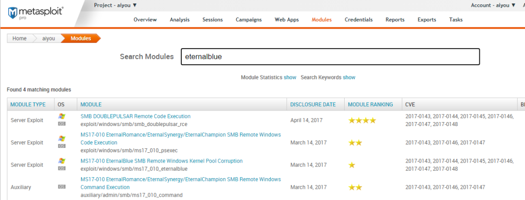 Metasploit Pro -- 模块利用-CSDN博客