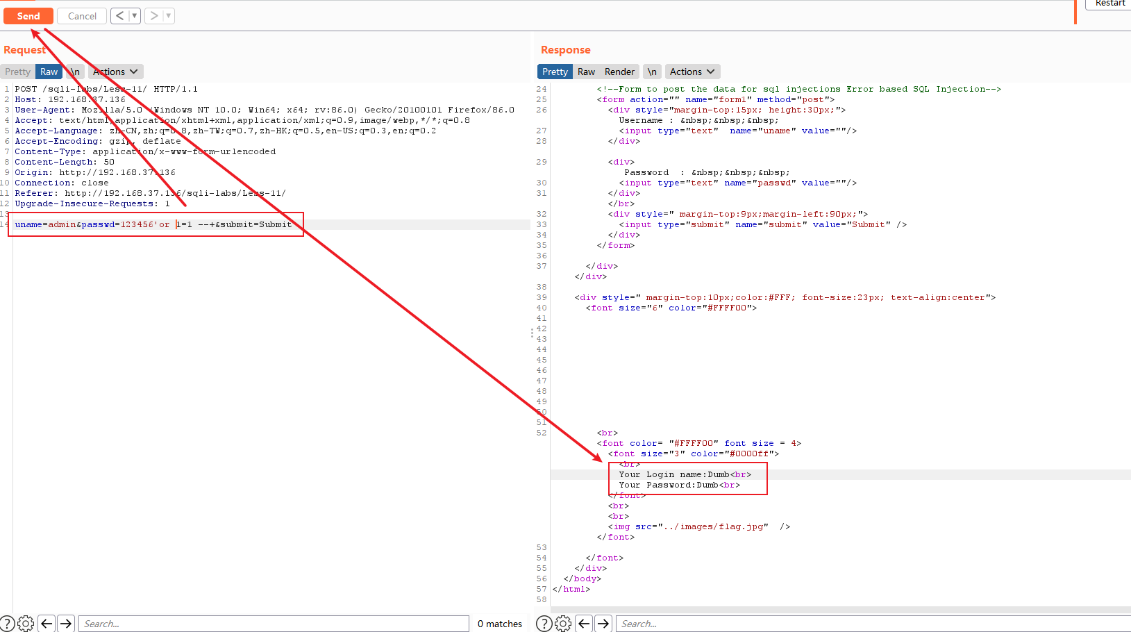 使用 Burpsuite 进行POST 方式的SQL注入_burpsuite post-CSDN博客