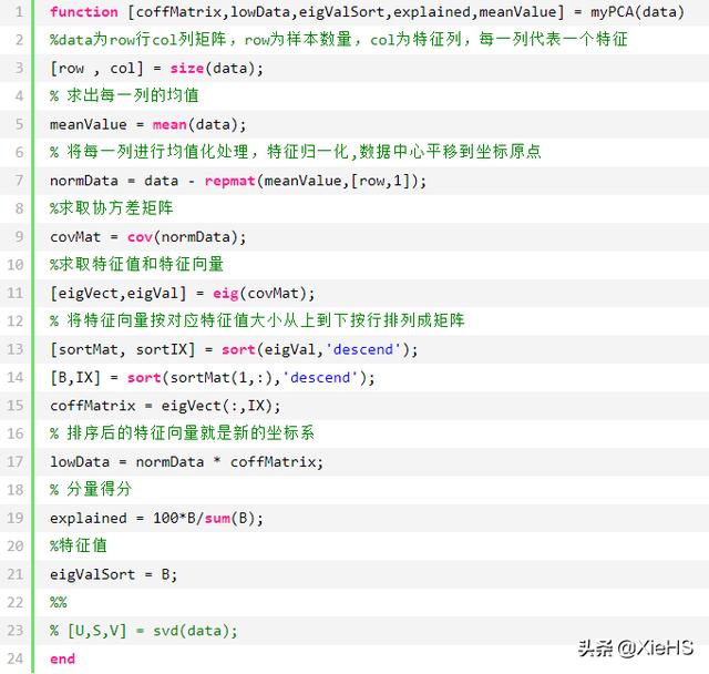 Matlab Pca求曲率和法向量主成分分析pca算法介绍及matlab实现案例 Csdn博客