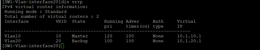 【精选】H3C VRRP结合mstp的典型配置_h3c stp instance 0 root primary-CSDN博客