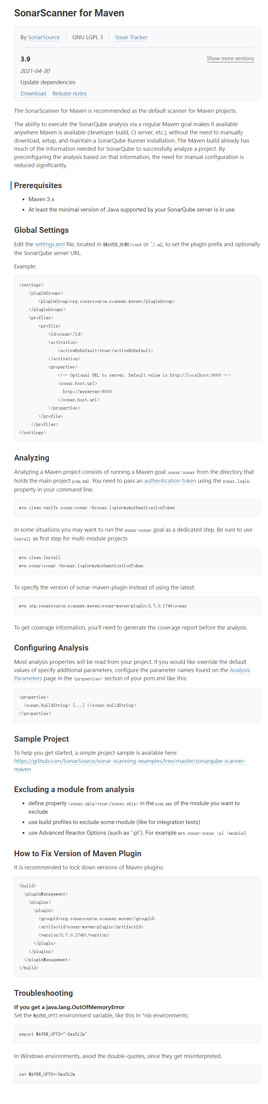 SonarScanner扫描Maven项目使用说明_org.sonarsource.scanner.maven-CSDN博客