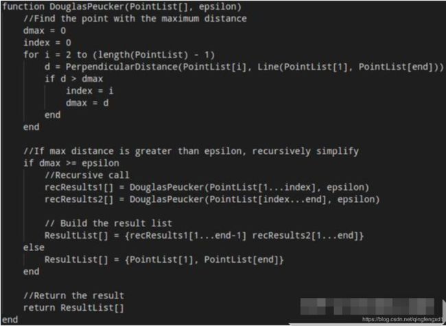 道格拉斯算法 Java道格拉斯 普克 Douglas Peukerdp算法 Python Java实现 Csdn博客 
