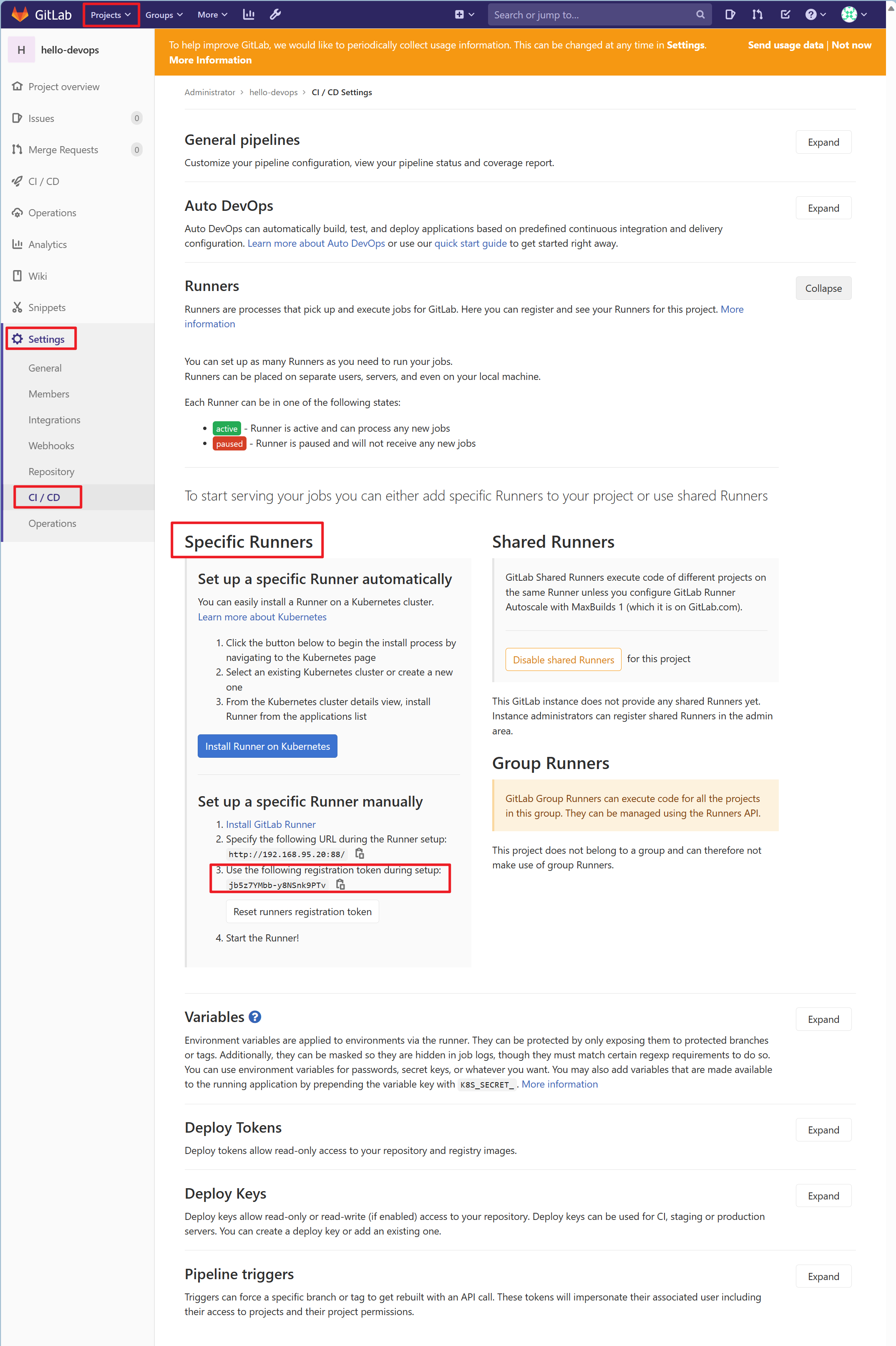 GitLab Runner注册大揭秘：高效CI/CD的入门指南_runners token-CSDN博客