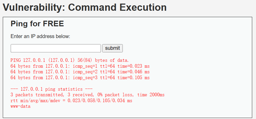dvwa靶场Command Execution全难度教程（附带代码分析）_command execution中等难度-CSDN博客