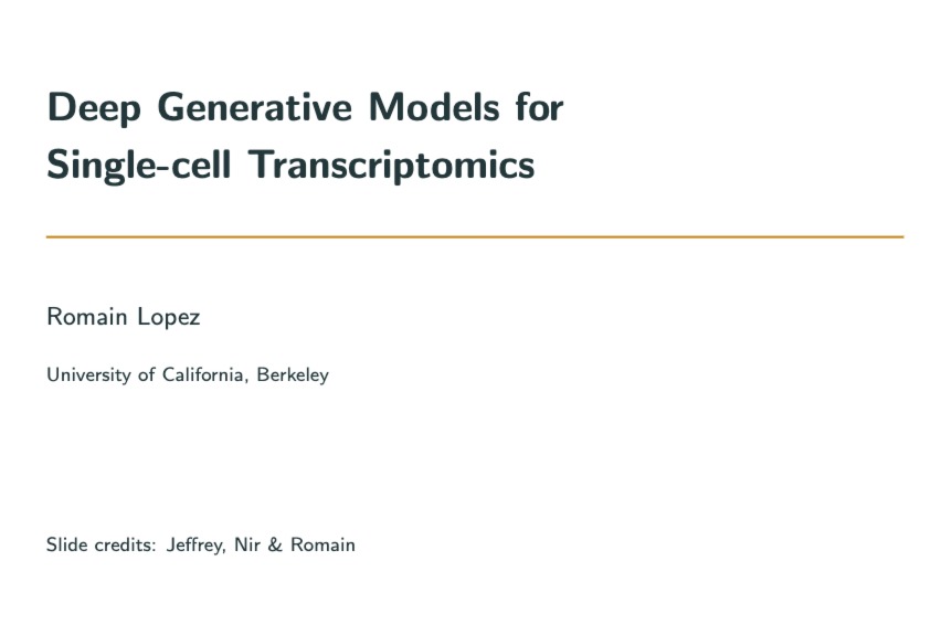 【Single Cell Genomics】Part3 Deep generative models for single-cell ...