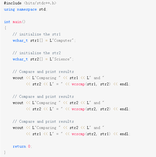 C/C++编程笔记：C++中wcscmp、wcscpy和wcslen函数-CSDN博客
