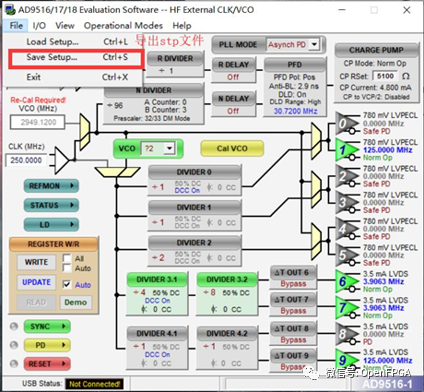 支持jesd204b协议高速DAC芯片AD9144-FMC-EBZ配置笔记_如何利用jesd204b输出6.5m正弦波-CSDN博客