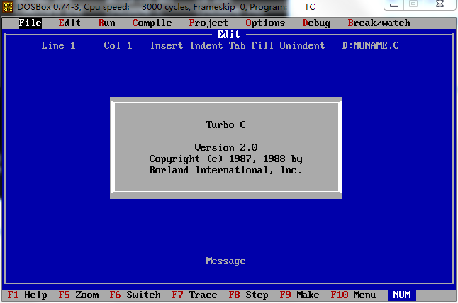 【C/C++】在Dos下(Dosbox)编写C/C++程序_如何用dos编写c++程序_Takanawa-door的博客-CSDN博客