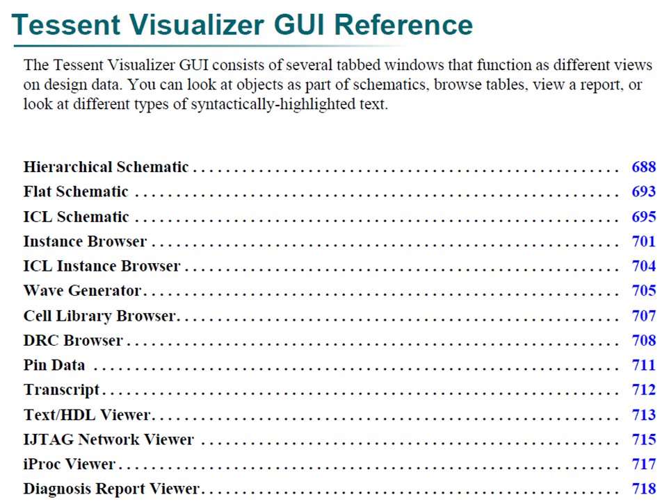 Tessent-Shell Chapter11 Tessent Visualizer Components and Preferences 后 ...