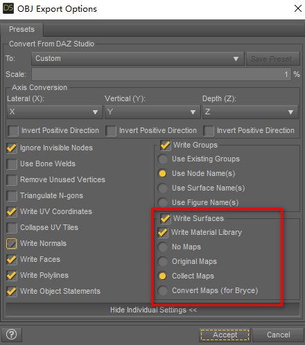 c4d导出obj模型破面_将DAZ模型导入C4D的完美解决方法-CSDN博客