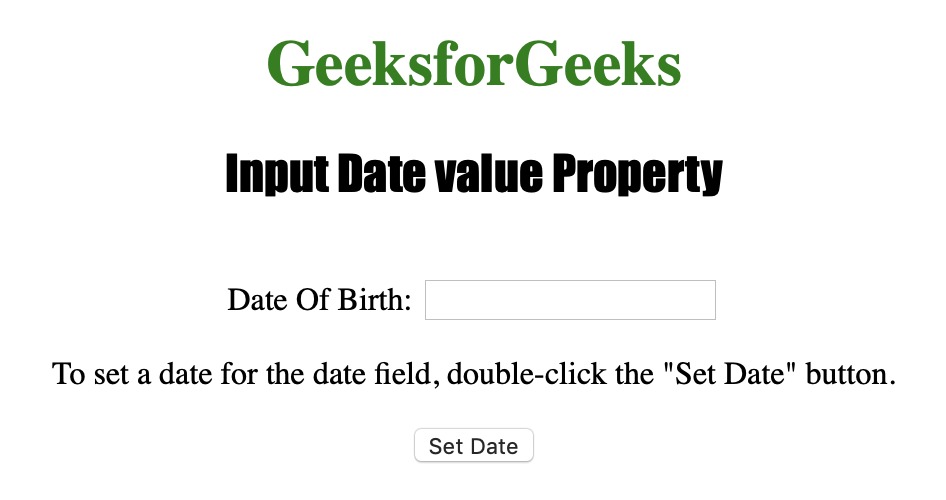Html HTML Input Date Value weixin 39793189 CSDN 