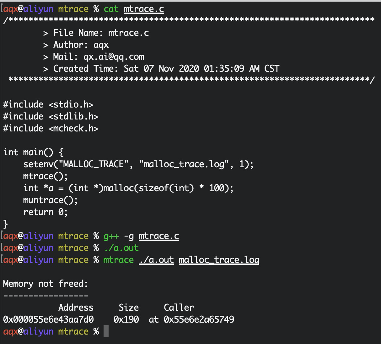 mtrace - Programmer Sought