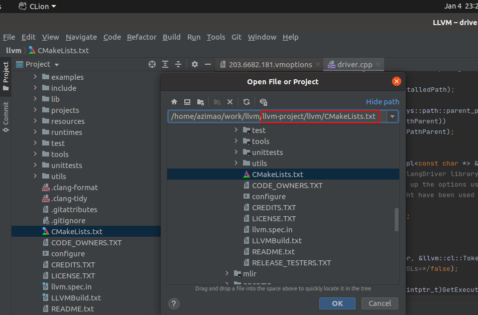 项目编译失败_llvm学习第一站 Clion编译调试llvm-CSDN博客