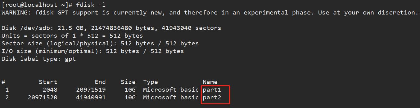 parted新建分区_Linux parted分区，步骤很详细-CSDN博客