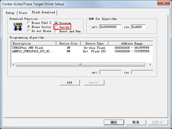 【STM32F429开发板用户手册】第48章 STM32F429的内部Flash和SPI Flash都使用MDK下载_stm32f429 虚拟u盘 内部flash-CSDN博客