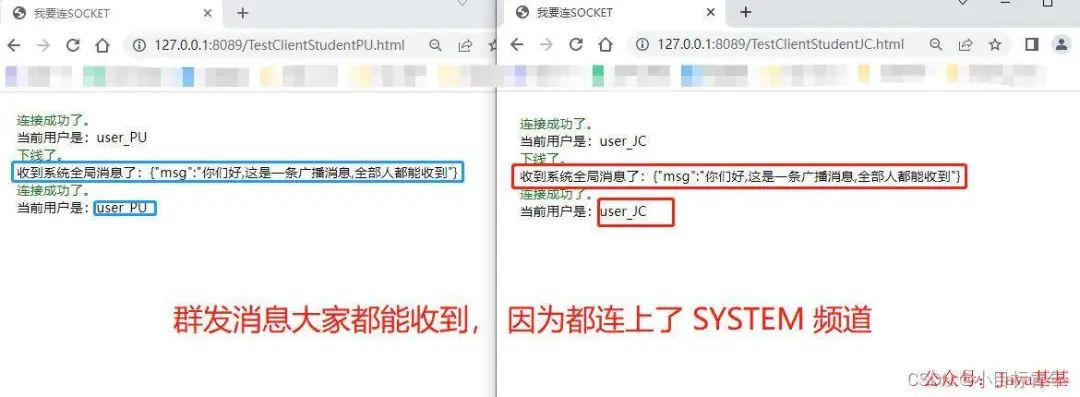 Springboot 整合 Socket 实战案例 ，实现 单点发送、广播群发，1对1，1对多 Csdn博客