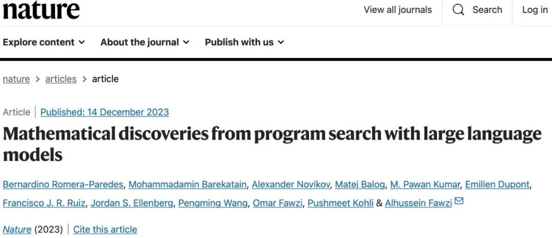 DeepMind论文登上Nature：困扰数学家几十年的难题，大模型发现全新解-CSDN博客