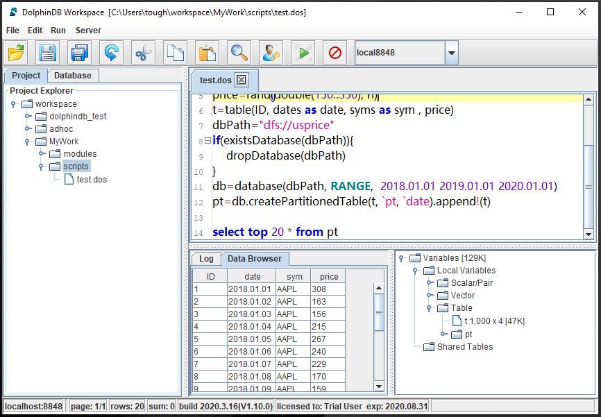 干货丨DolphinDB客户端软件教程_dolphindb教程-CSDN博客